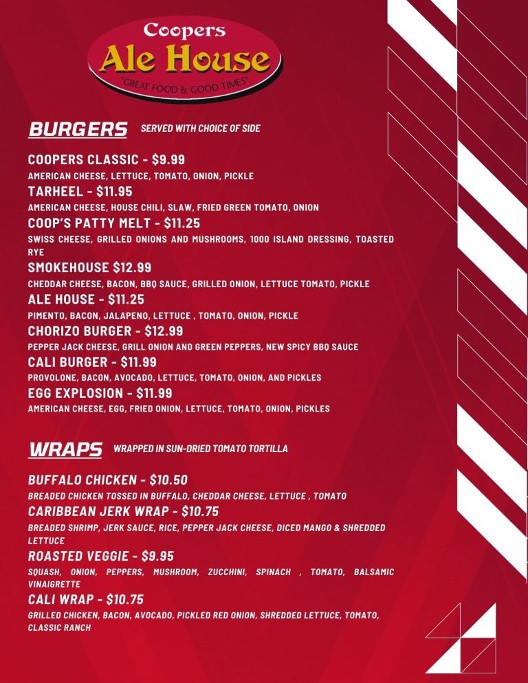 Order Pick Up - Coopers Ale House