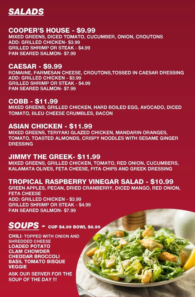 Order Pick Up - Coopers Ale House